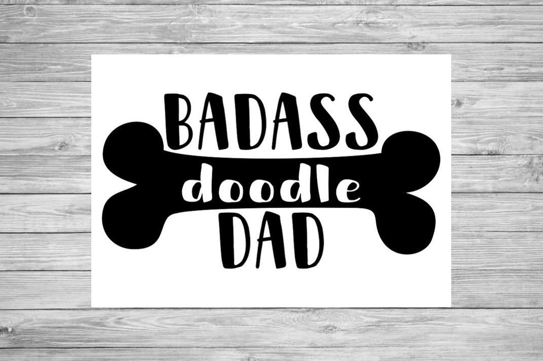 SVG Vector Download Badass Doodle Dad - Etsy