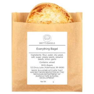 Custom Cottage Bakery Labels, 3”x4” - Etsy