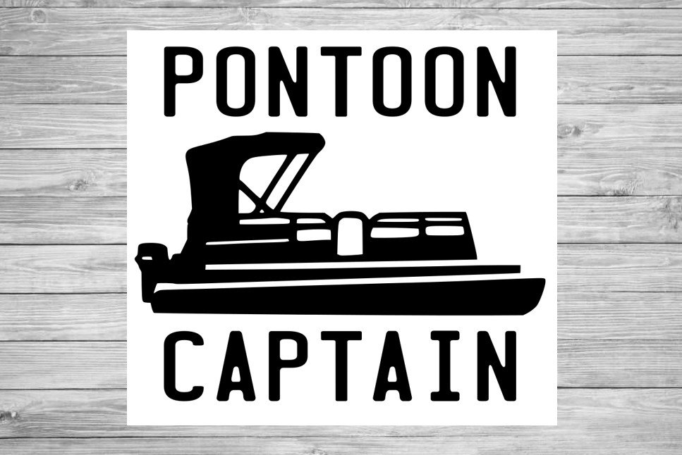 SVG Vector Download Pontoon Captain | Etsy