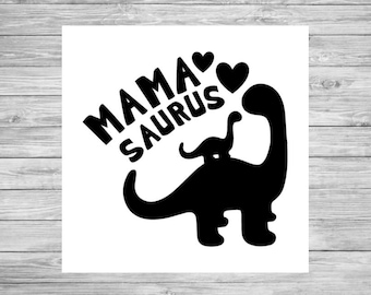 Mamasaurus Square 6X6 Inch Sticker Mamasaurus Sticker - Etsy