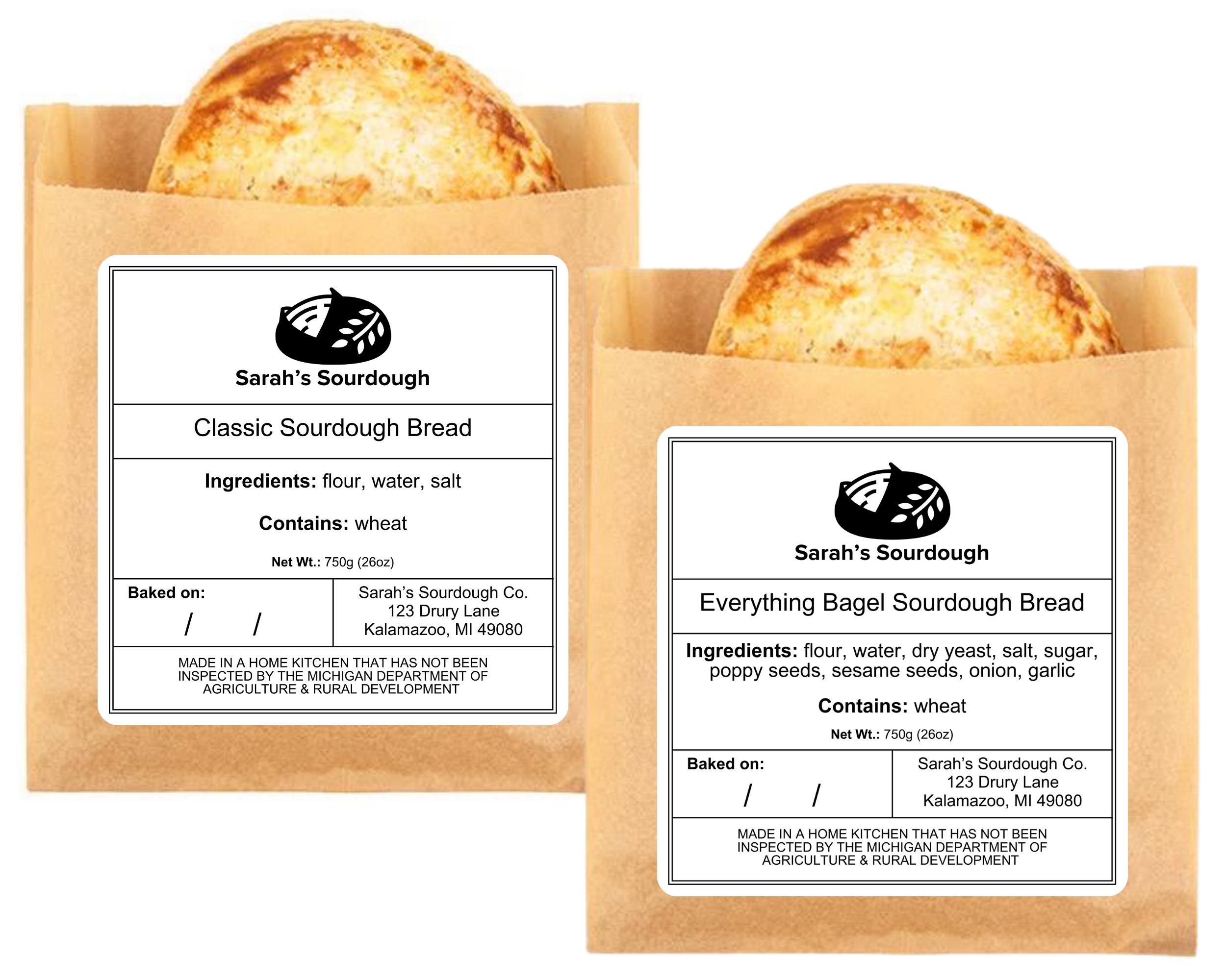 Custom Cottage Bakery Labels, 4"x4" - Etsy