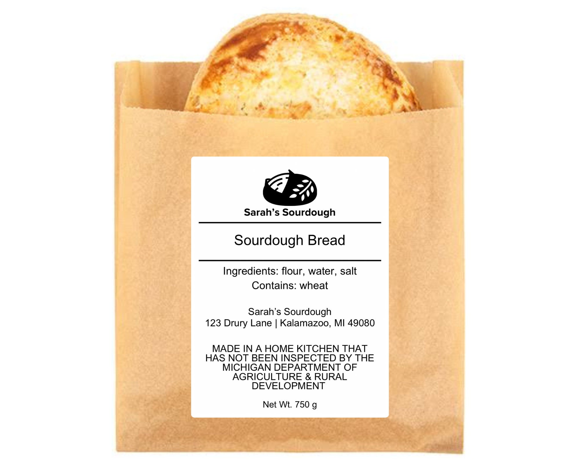 Custom Cottage Bakery Labels, 3”x4” - Etsy