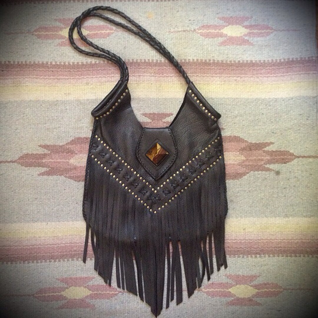 Fez Studded Fringe Tote Bag - Etsy