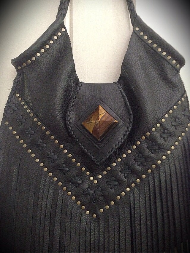 Fez Studded Fringe Tote Bag - Etsy