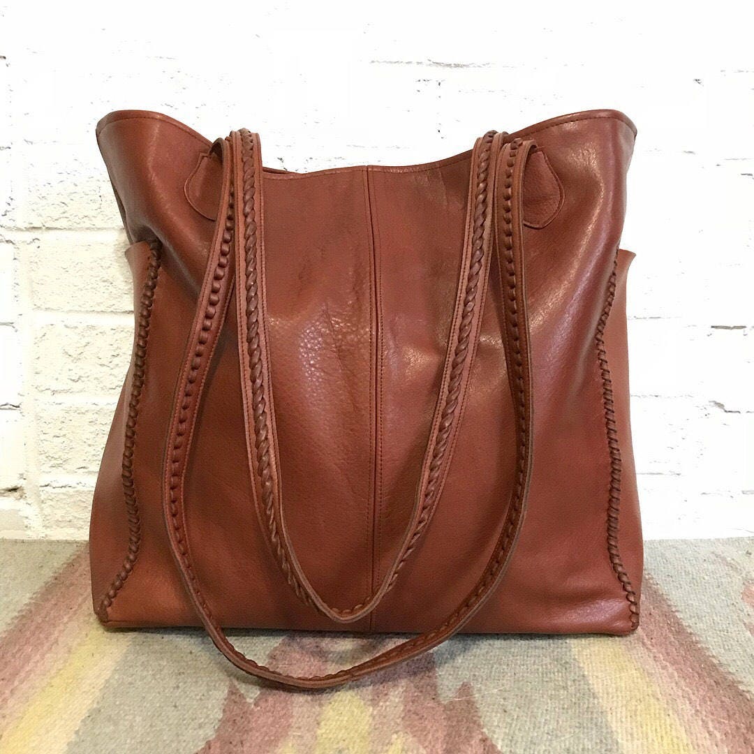 Monterrey Leather Tote Bag | Etsy