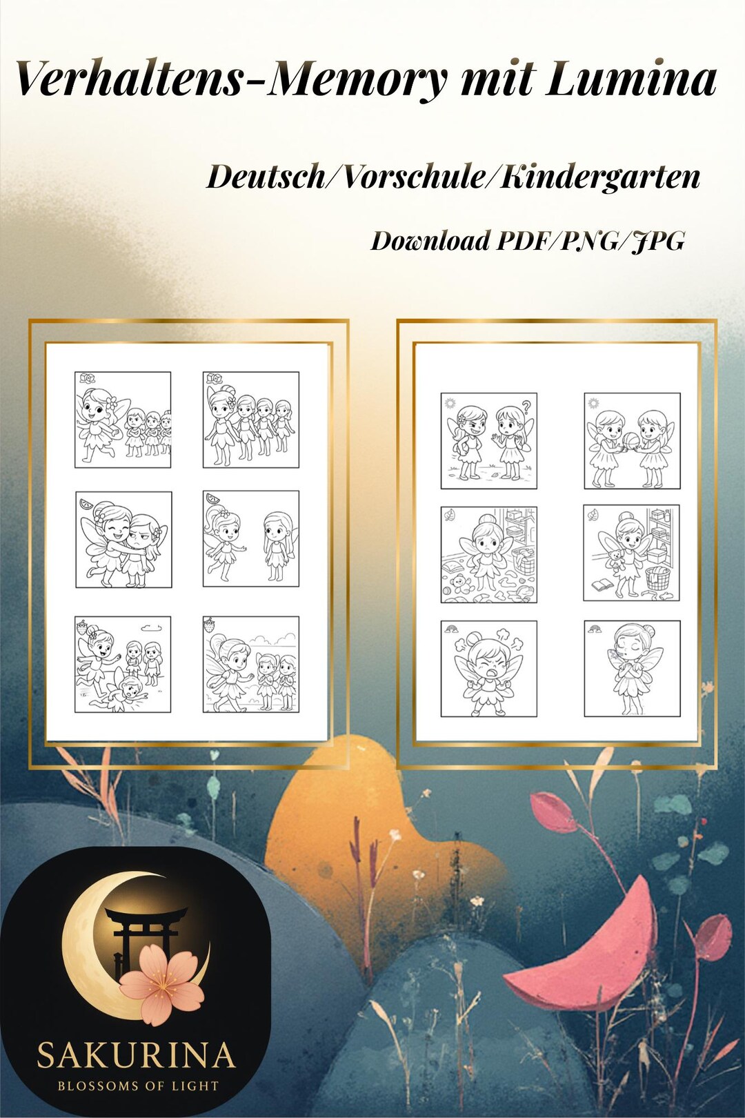 Behavior Memory Game for Children | Social Learning and Emotions ...