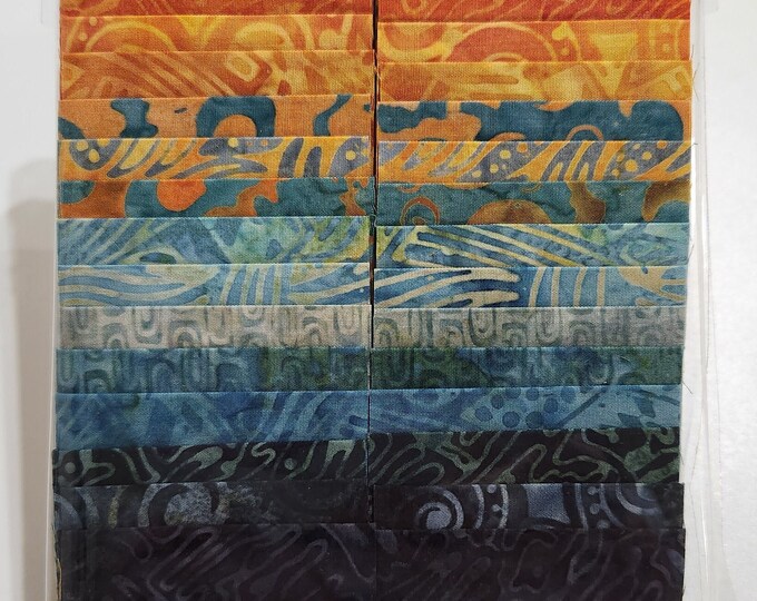 Island Batik 2.5 Strips, Copperfield, Bali Batiks, Jelly Rolls, Batik ...