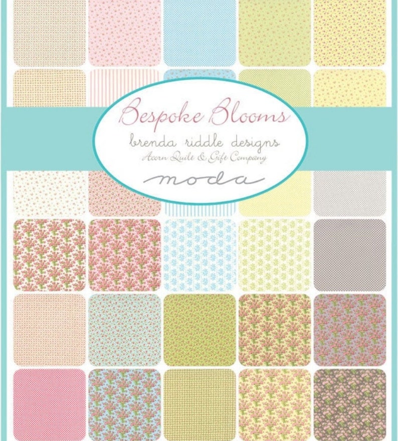 Bespoke Blooms by Brenda Riddle Designs for Moda Fabrics, OOP, HTF ...