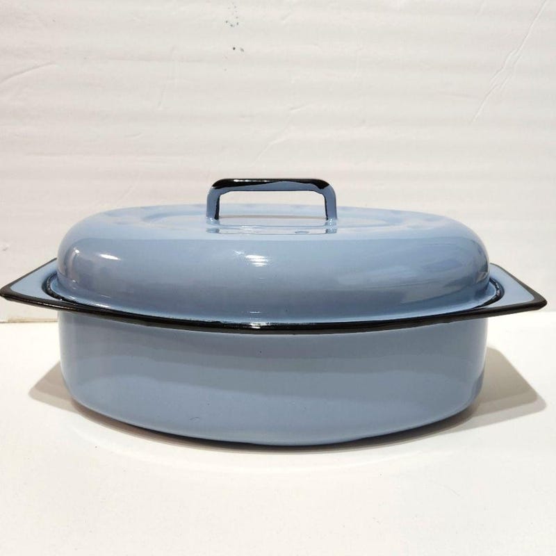 Enamel Pan With Lid - Etsy