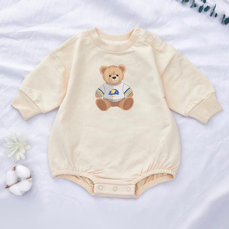 Los Angeles Teddy Bear Machine Embroidery File, Navy Blue Bear ...