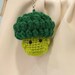 Crochet Broccoli Keychain Handmade, Cute Vegetable Keychain, Kawaii ...