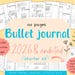 Bullet Journal 2026 & Undated Printable Planner | 120 Page Bujo Starter ...