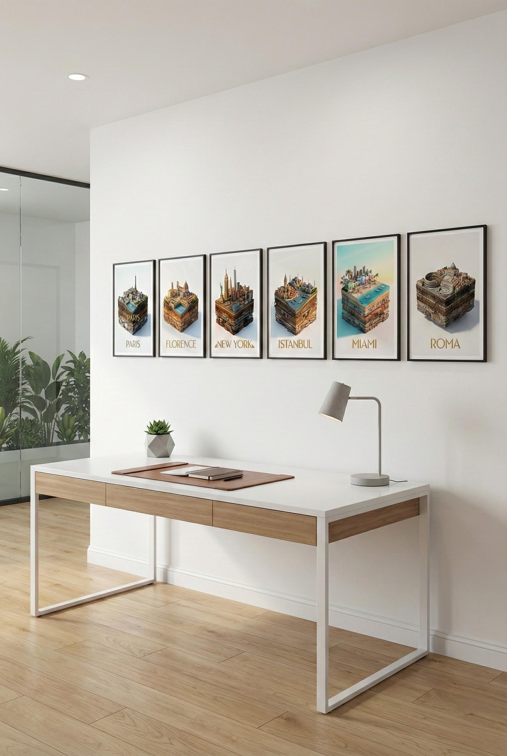 Art Deco City Poster Set – 3D Diorama Wall Art (digital Download) - Etsy