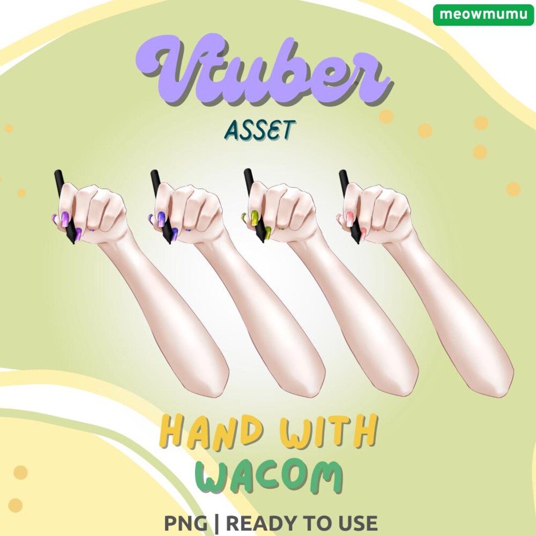 Vtuber Asset Hand With Wacom - Etsy