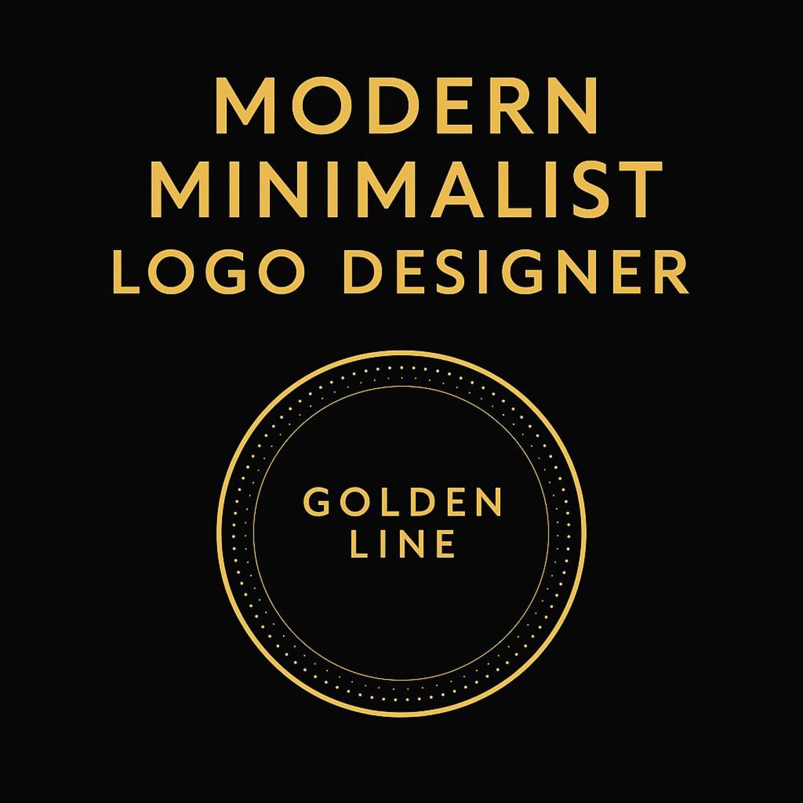 Modern Gold Logo Instant Download - Etsy