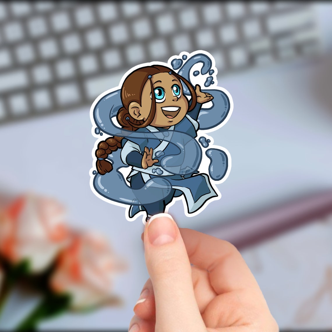 Katara Sticker Last Airbender Vinyl Sticker Cute Sticker | Etsy