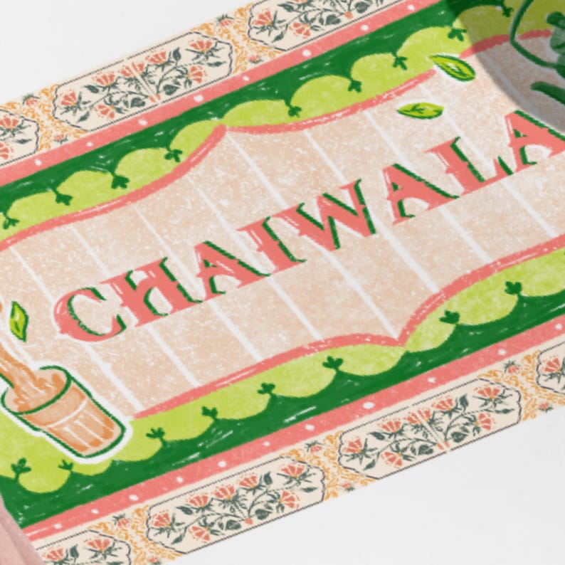 Chaiwala Wall Art | Desi Chai Shop Poster | Indian Tea Stall Print ...