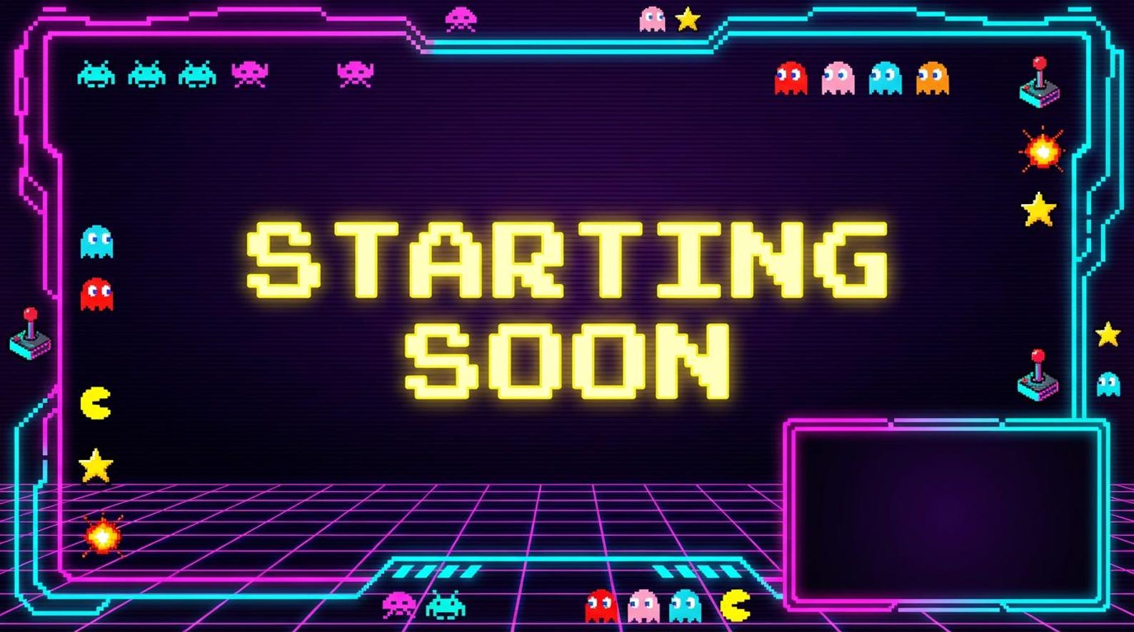 Animated Pixel Arcade Stream Overlay Package | Twitch OBS | Instant ...