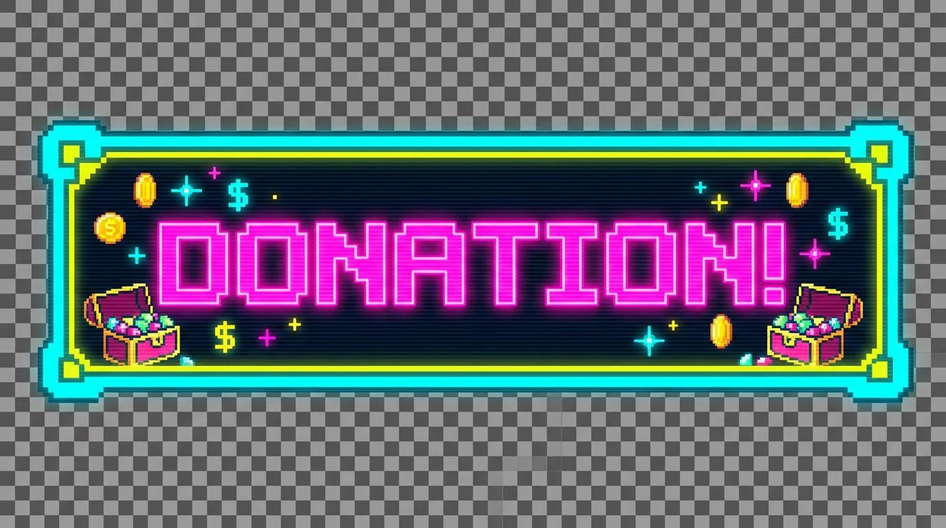 Animated Pixel Arcade Stream Overlay Package | Twitch OBS | Instant ...