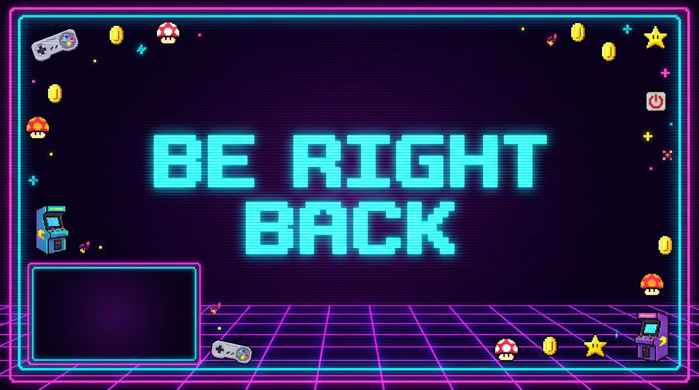 Animated Pixel Arcade Stream Overlay Package | Twitch OBS | Instant ...