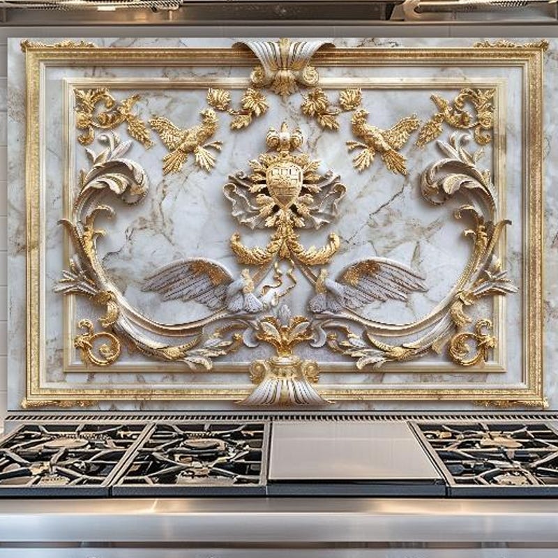 Gold Royal Backsplash - Etsy