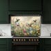 Hummingbird Glass Backsplash, Floral Nature Kitchen Wall Panel ...