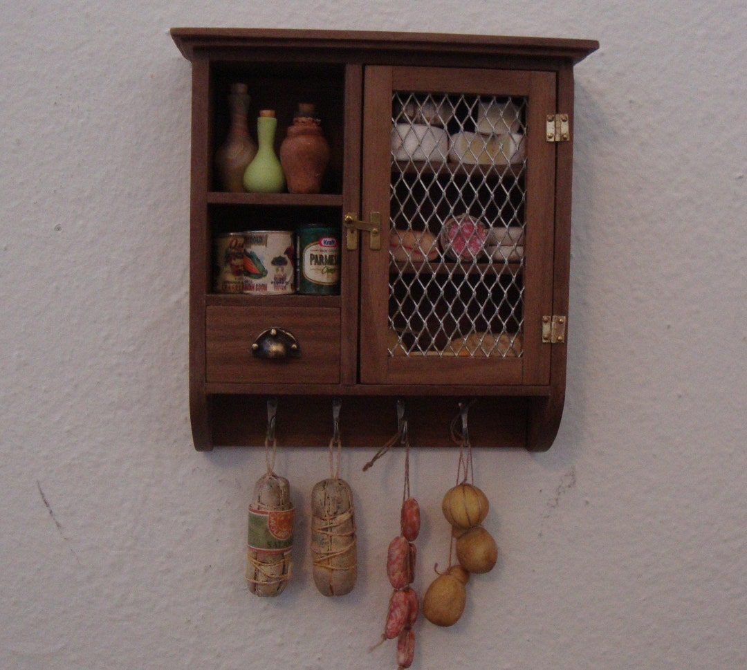 Dollhouse Miniature Wall Cabinet Kitchen 1/12 Scale - Etsy