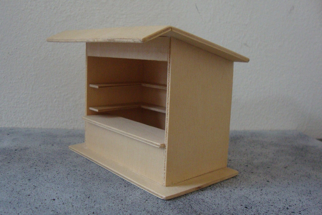 Market Stall in Raw Wood to Decorate - Etsy