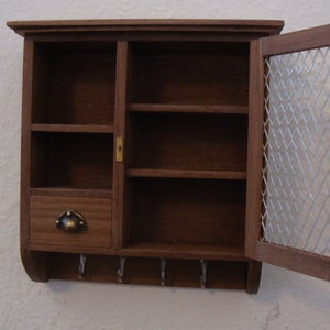 Dollhouse Miniature Wall Cabinet Kitchen 1/12 Scale - Etsy