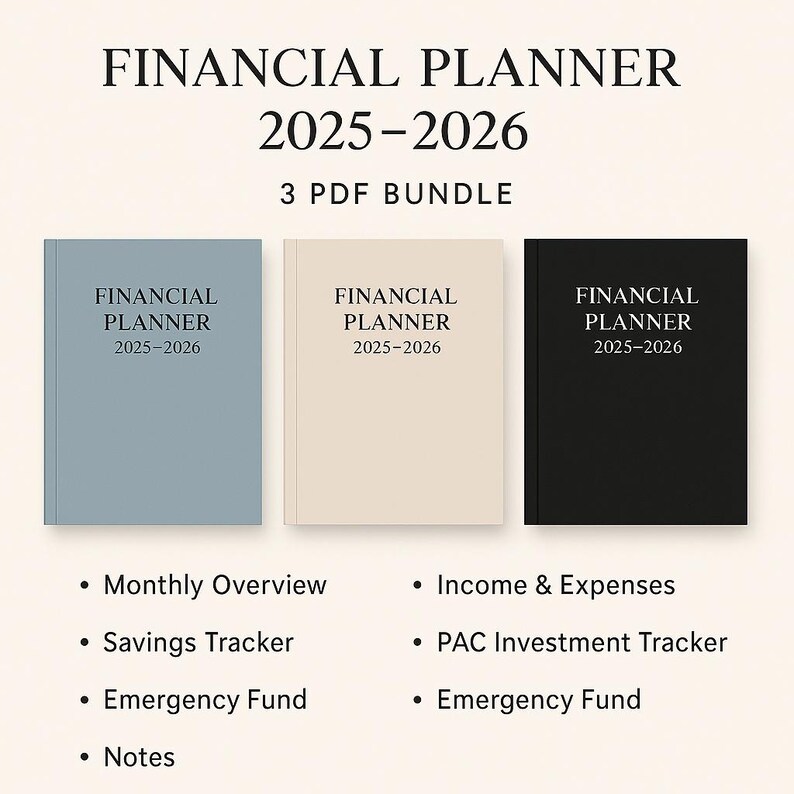 Financial Planner 2025–2026 • Budget Template • Monthly Income ...
