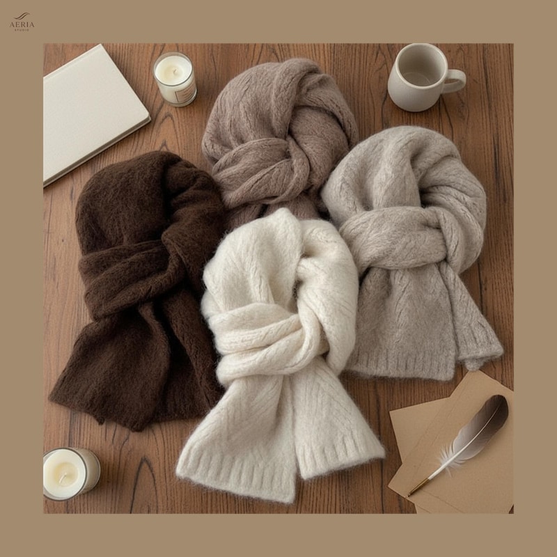 Cream and White Scarf - Etsy