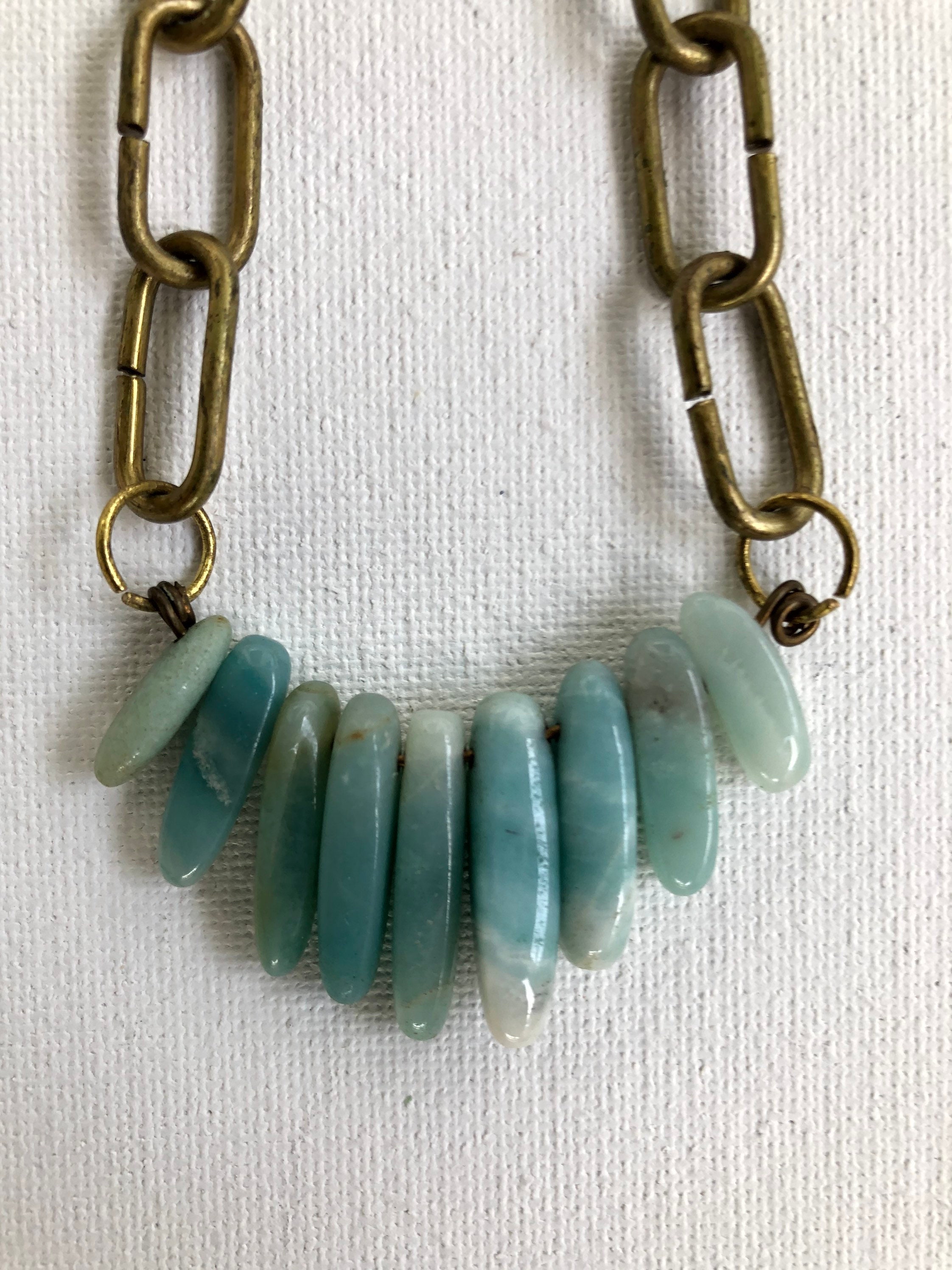 Stone and Chain - Etsy