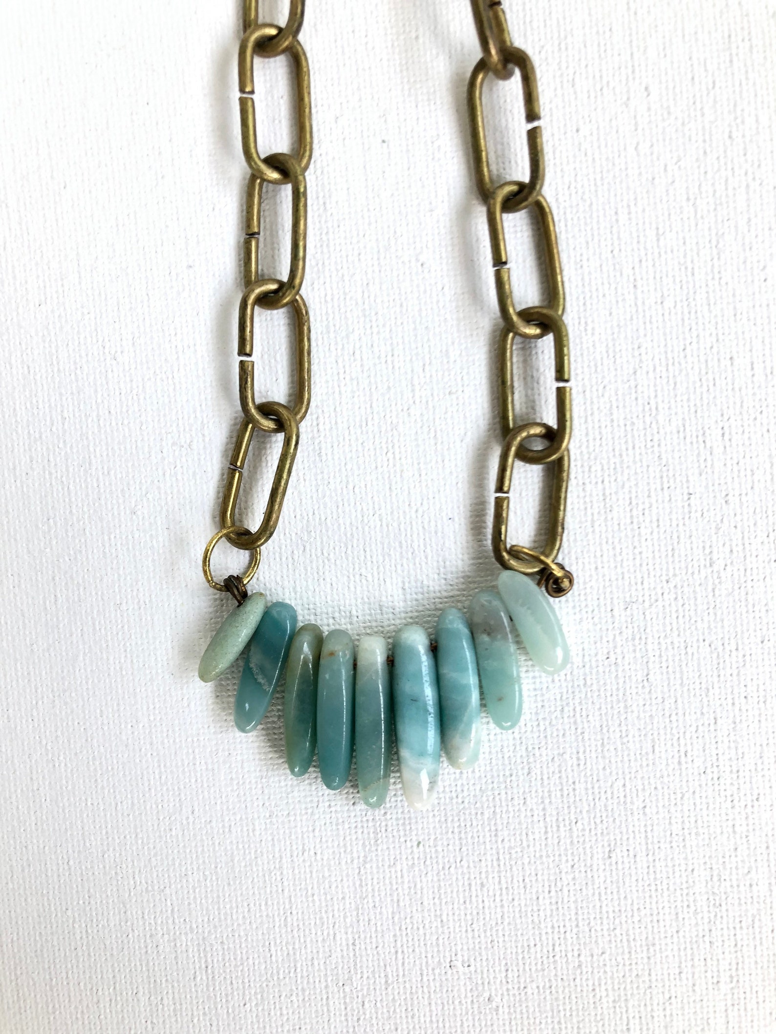 Stone and Chain - Etsy