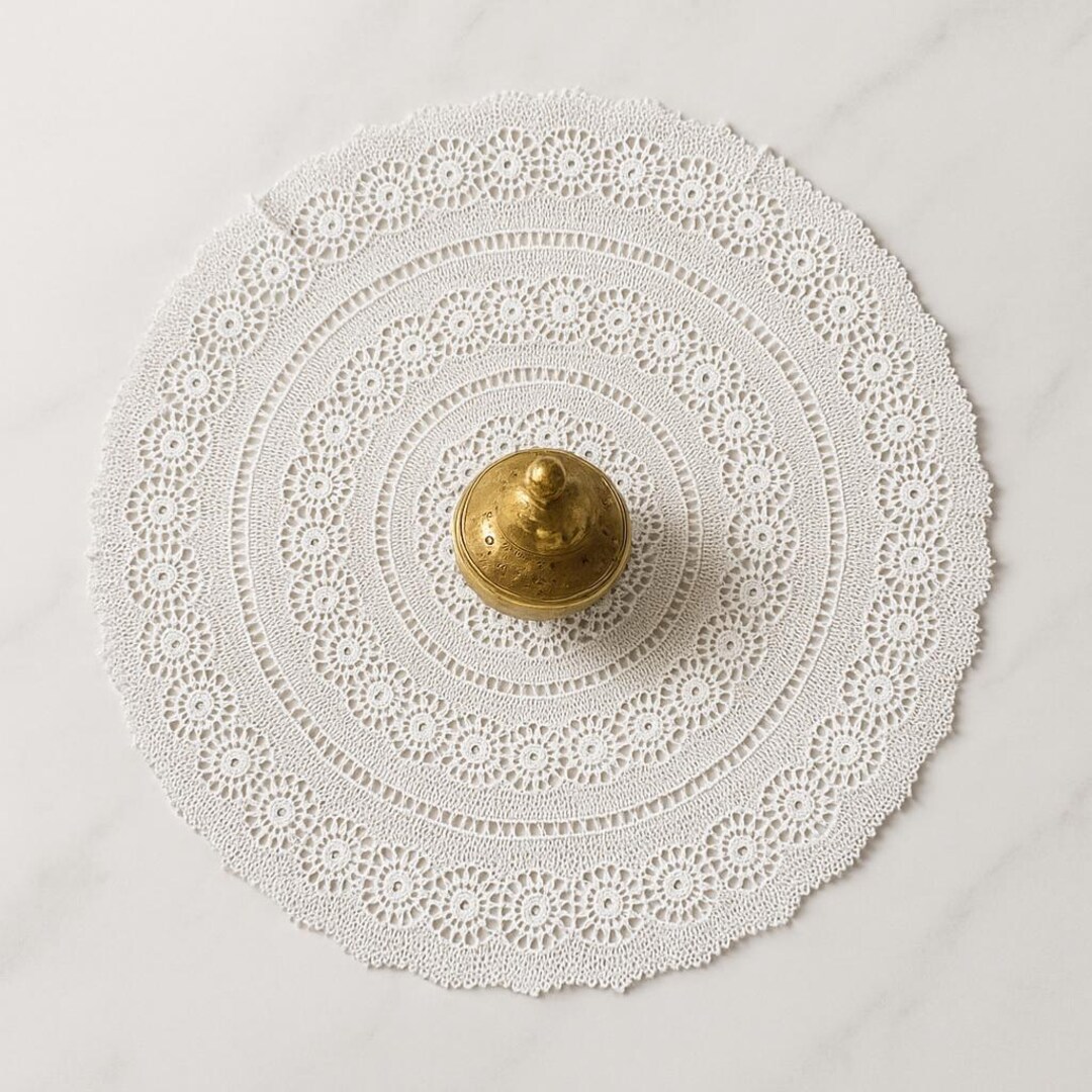 Handmade Fine Thread Crochet Doily, 95 * 95cm Vintage Lace Table Decor ...