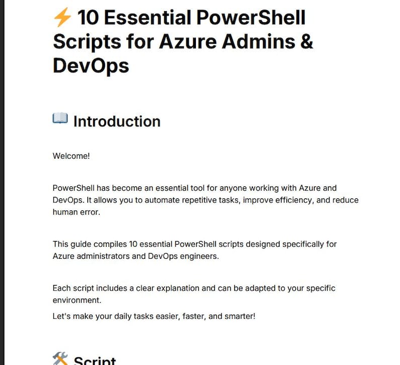Powershell Scripts for Azure | Devops Automation Toolkit | 10 Essential ...