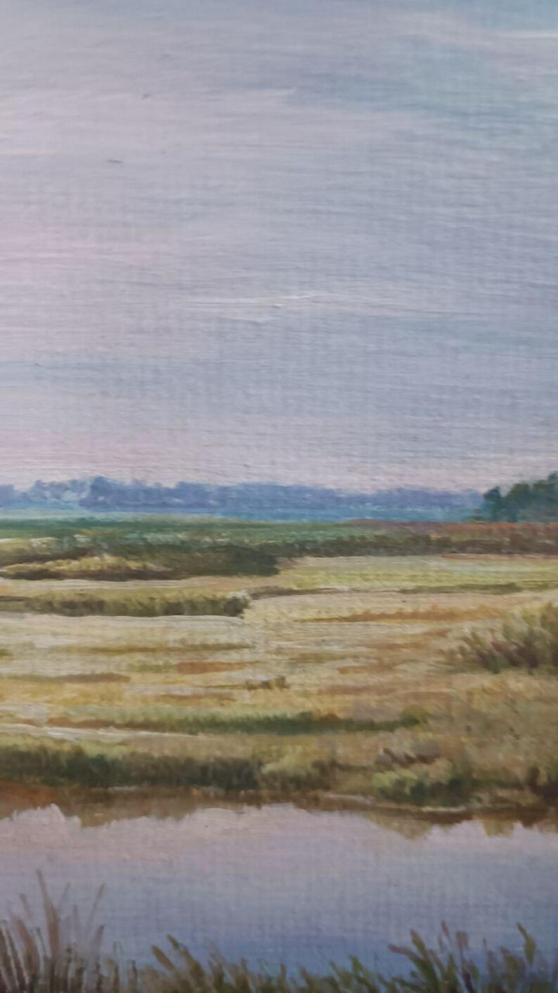 River Bend Oil Painting Digital Download, Summer Landscape Wall Art ...