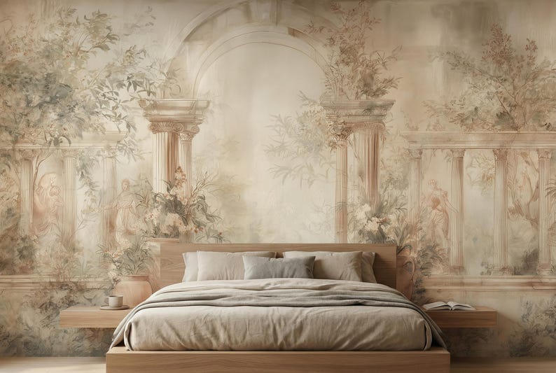 Elegant Garden Wallpaper Mural Removable Peel and Stick Vintage ...