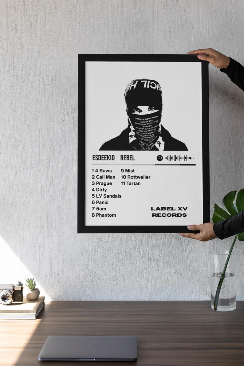Timeless Esdeekid Rebel Album Wall Art | 2020s UK Music Room Decor ...