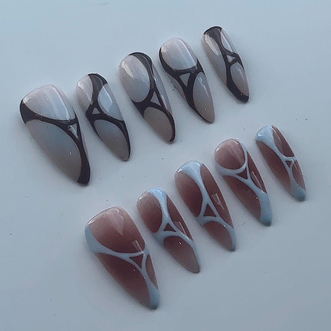 Chaos Press on Nails - Etsy