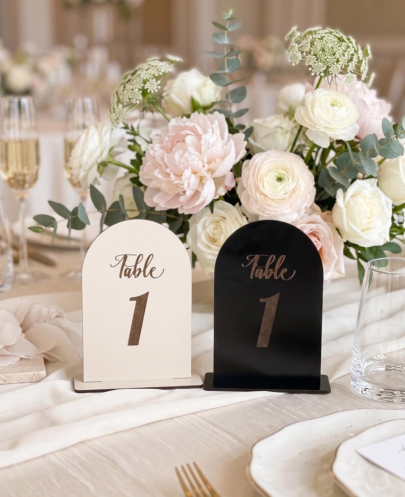 Wooden Arch Wedding Table Numbers - Etsy