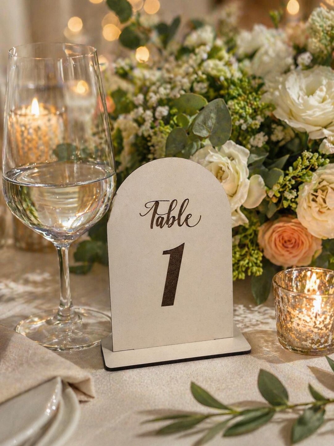 Wooden Arch Wedding Table Numbers - Etsy