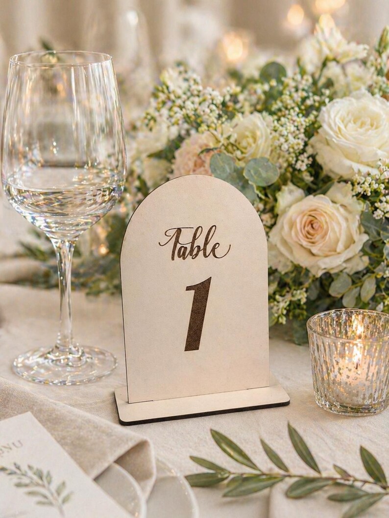 Wooden Arch Wedding Table Numbers - Etsy