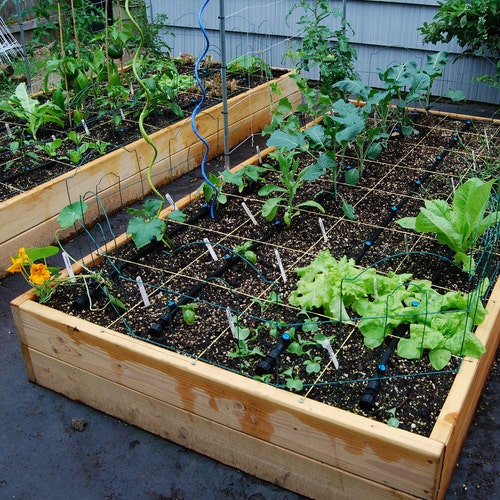 Raised Garden Bed Frame EASY Design Plans Instructions for - Etsy