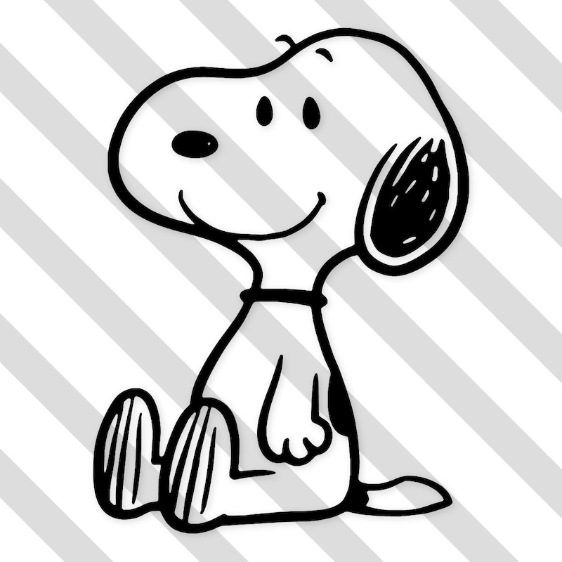 Snoopy Outline - Etsy