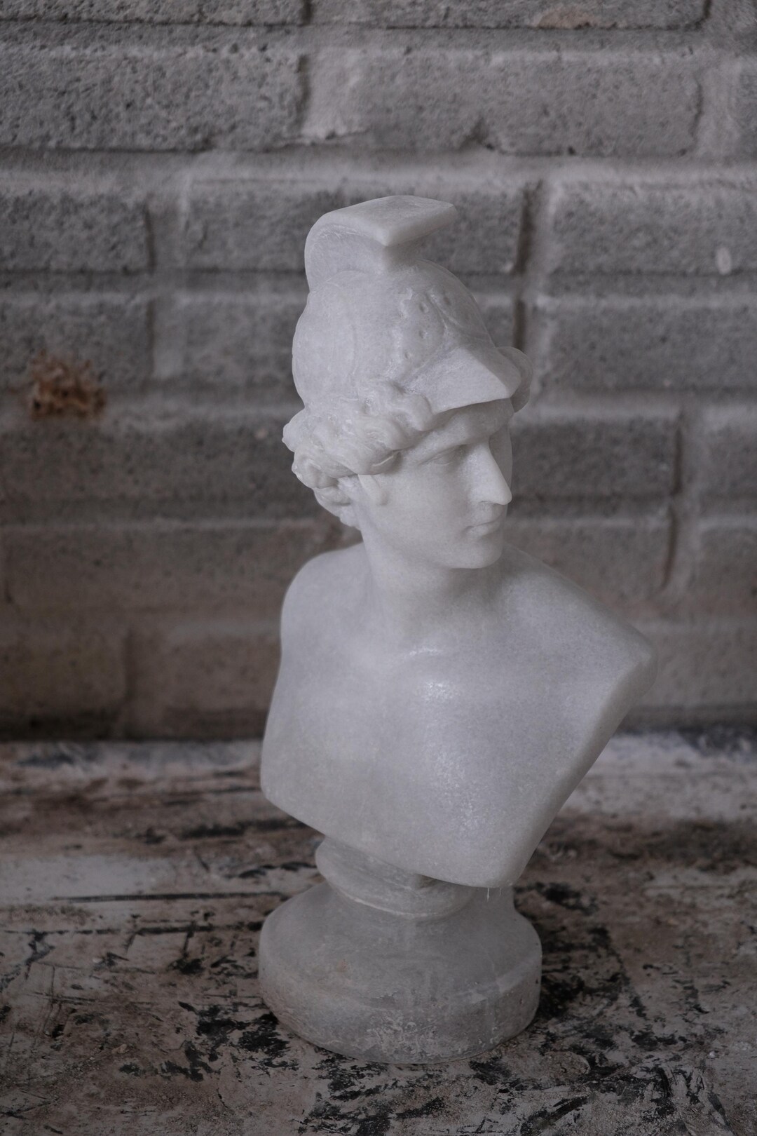 Bust of Abdiel Statue 50cm – Hand Carved Natural Marble Sculpture ...