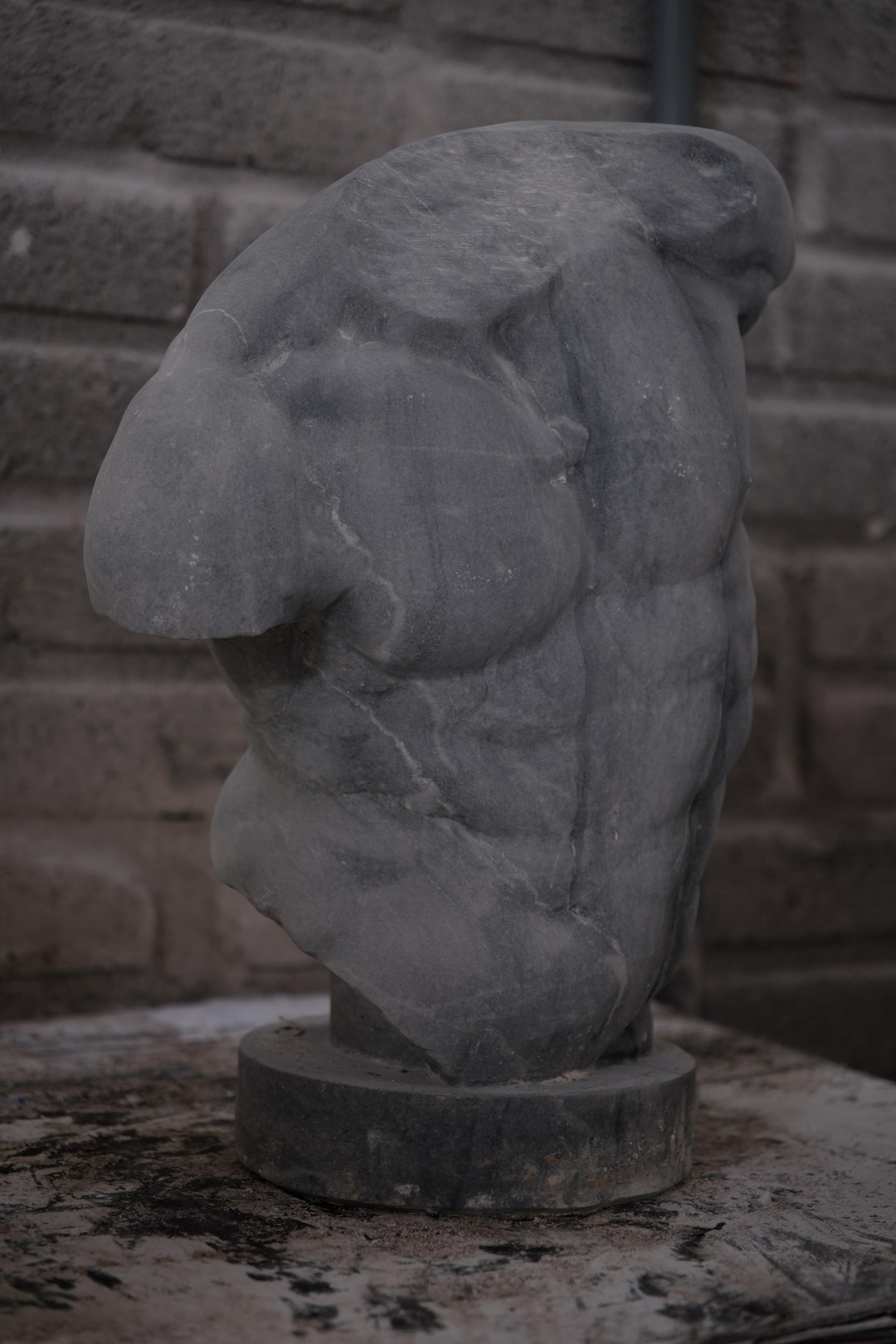 The Gaddi Torso Statue 50cm – Hand Carved Natural Marble Sculpture ...