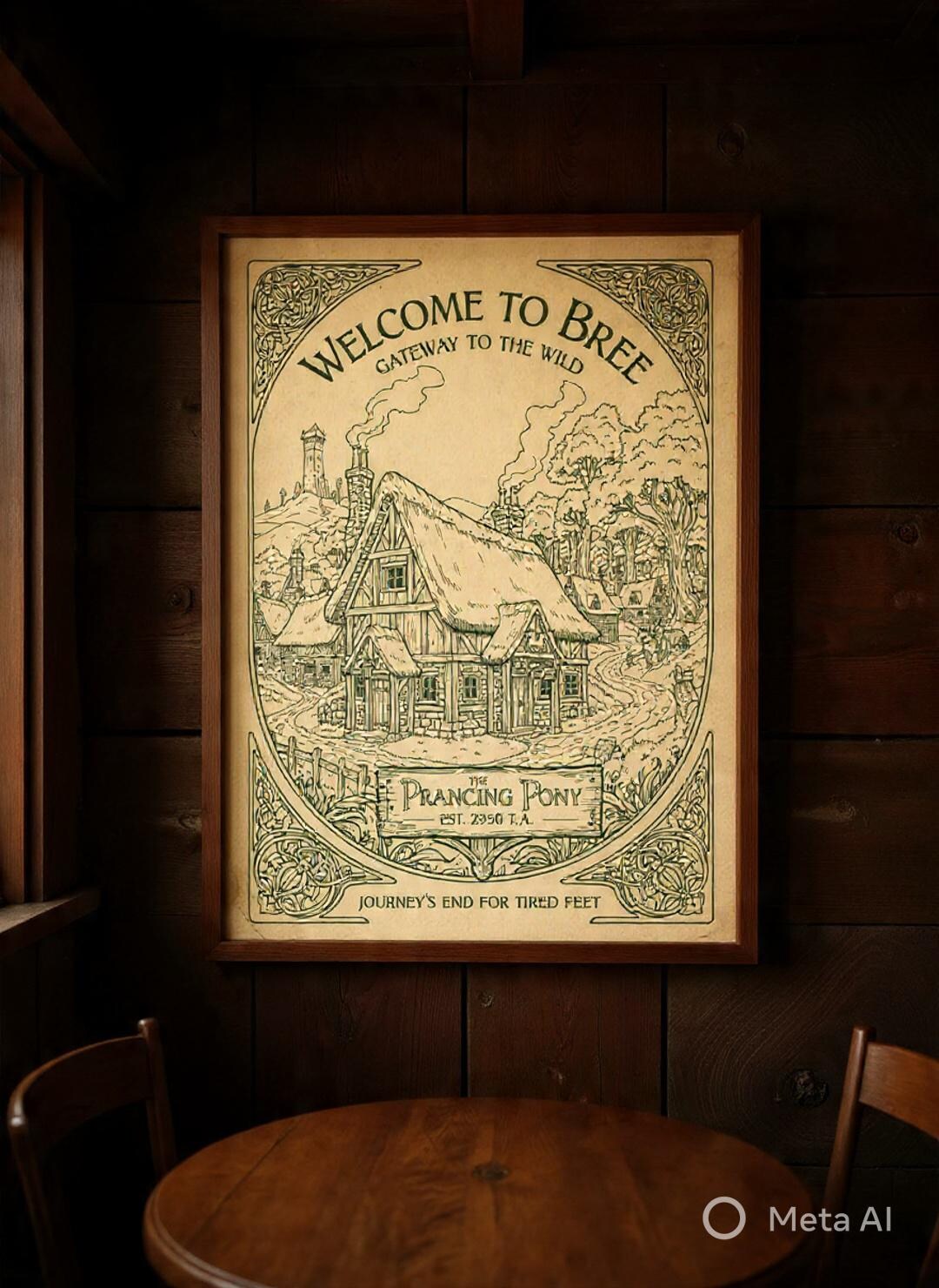 Prancing Pony Pub Sign | Middle Earth Decor (digital Download) - Etsy