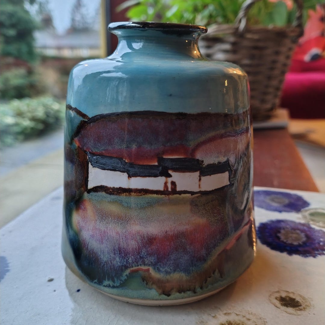 Larger White Wells Ceramic Stoneware Vase - Etsy