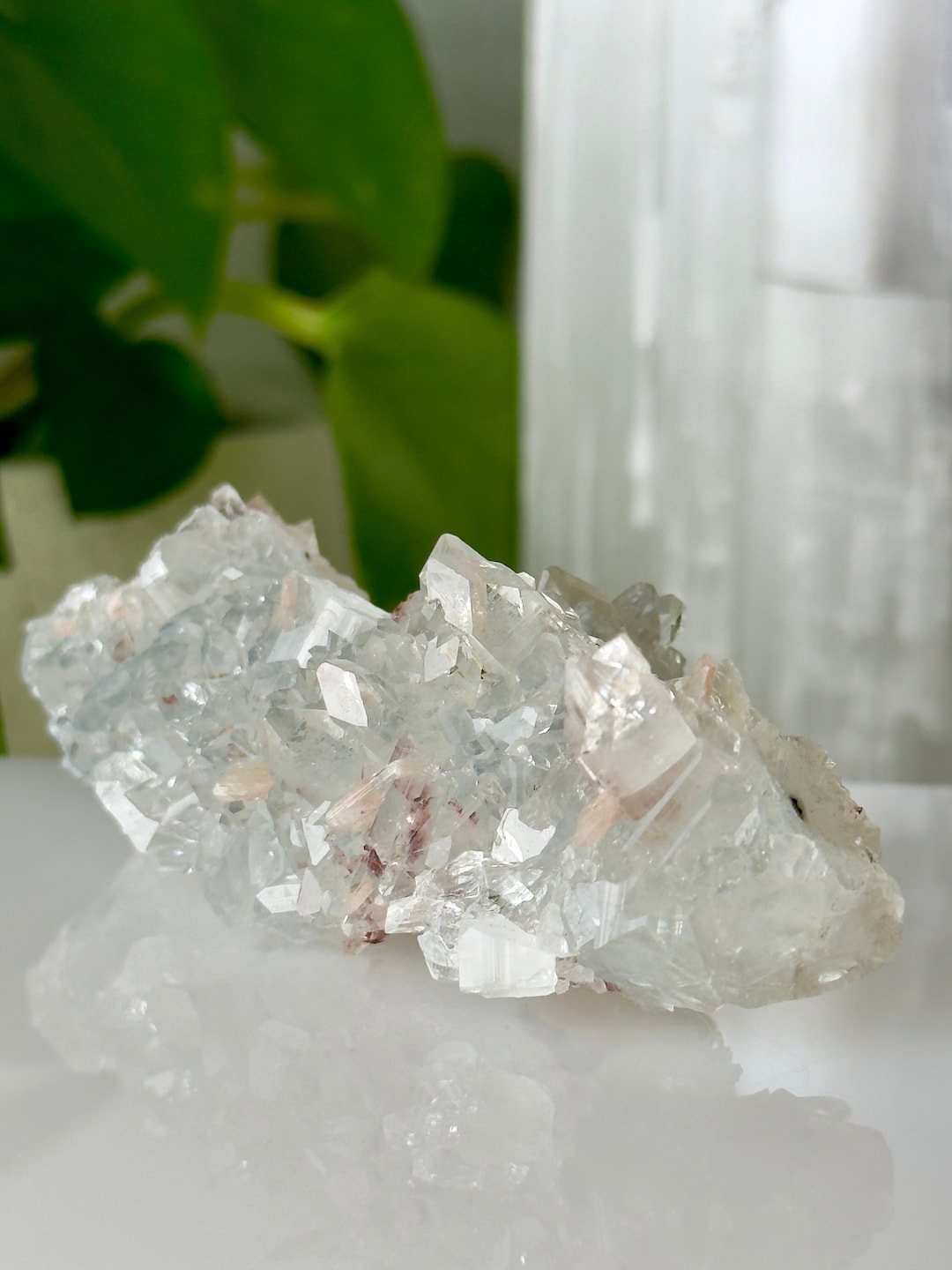 Diamond Apophyllite Crystal Cluster // AAA Quality Clear Stone Specimen ...