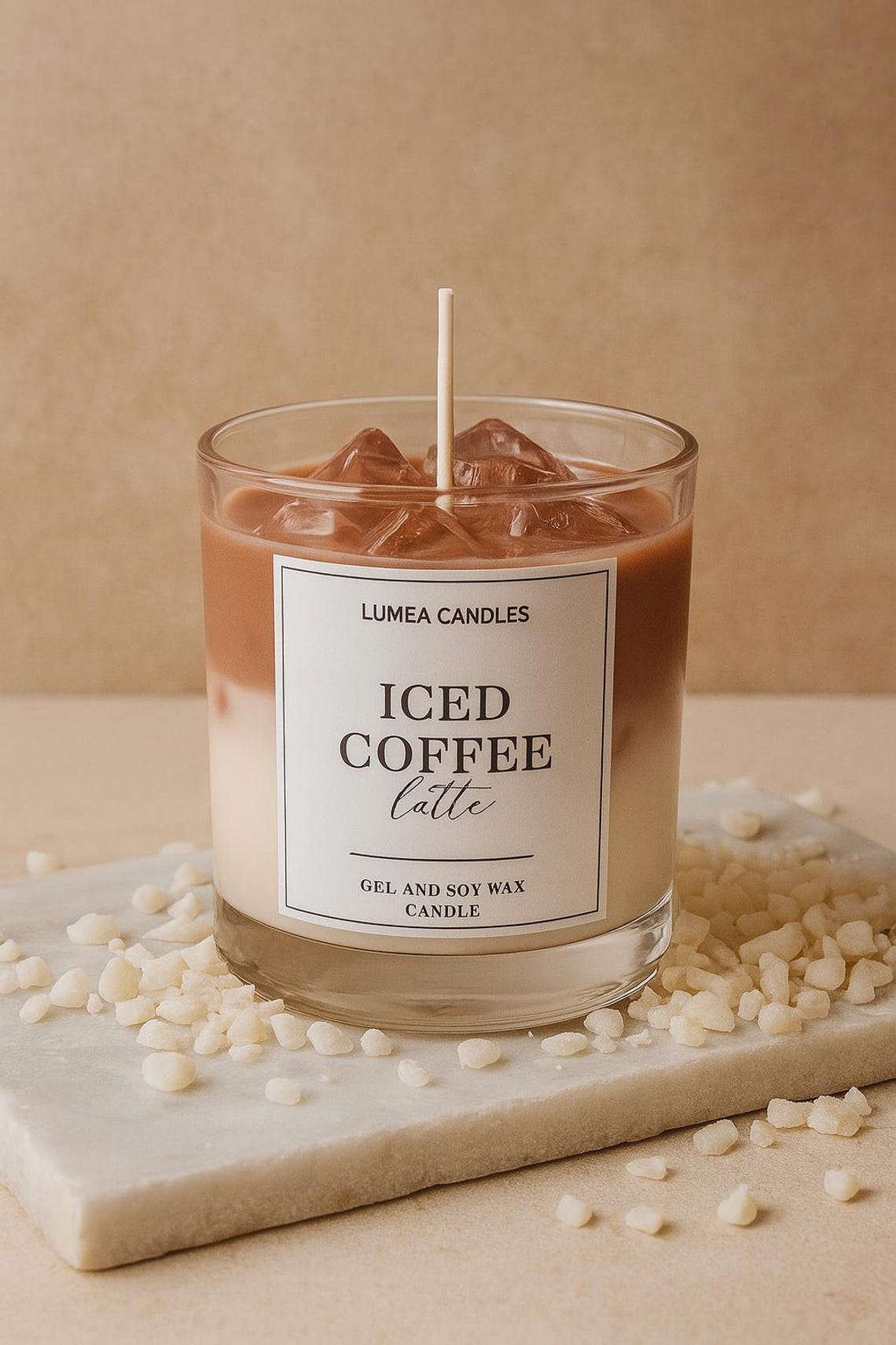 Iced Coffee Latte Candle • Coffee Scented Candle • Gel & Soy Wax ...